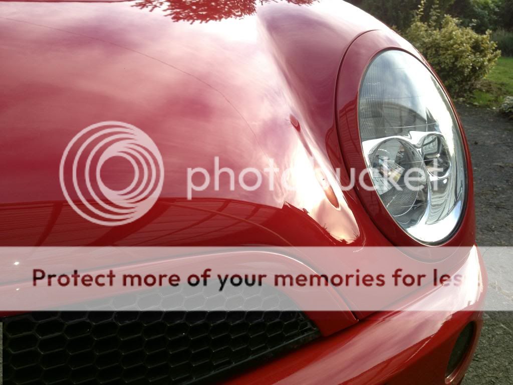 FS. Colour coded headlight rings Chilli red | MiniTorque.com