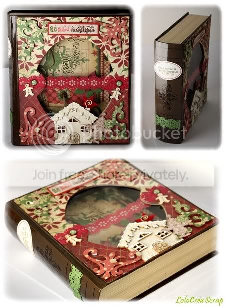 Mini album dans son livre "Un Noël magique" - Le blog de LoloCreaScrap