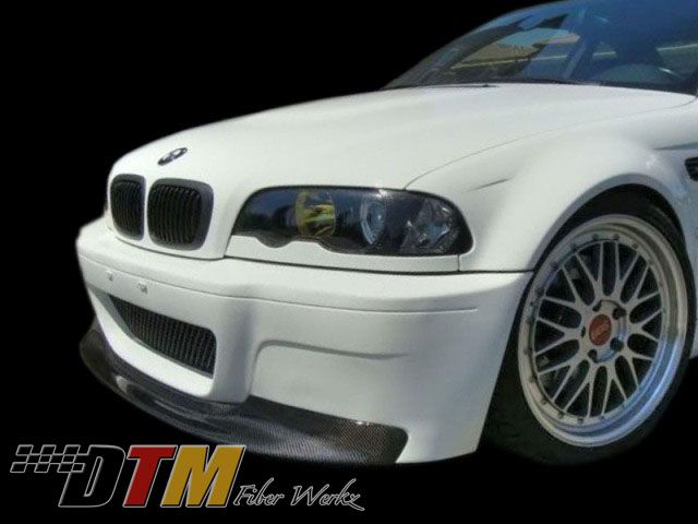 ::BMW E46 M3 One Piece Race Front Lip For CSL & OEM Bumper CARBON AND ...